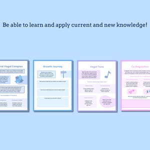 Nervous System Regulation Workbook, Polyvagal Theory Worksheets ...