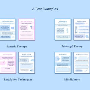 Nervous System Regulation Workbook, Polyvagal Theory Worksheets ...