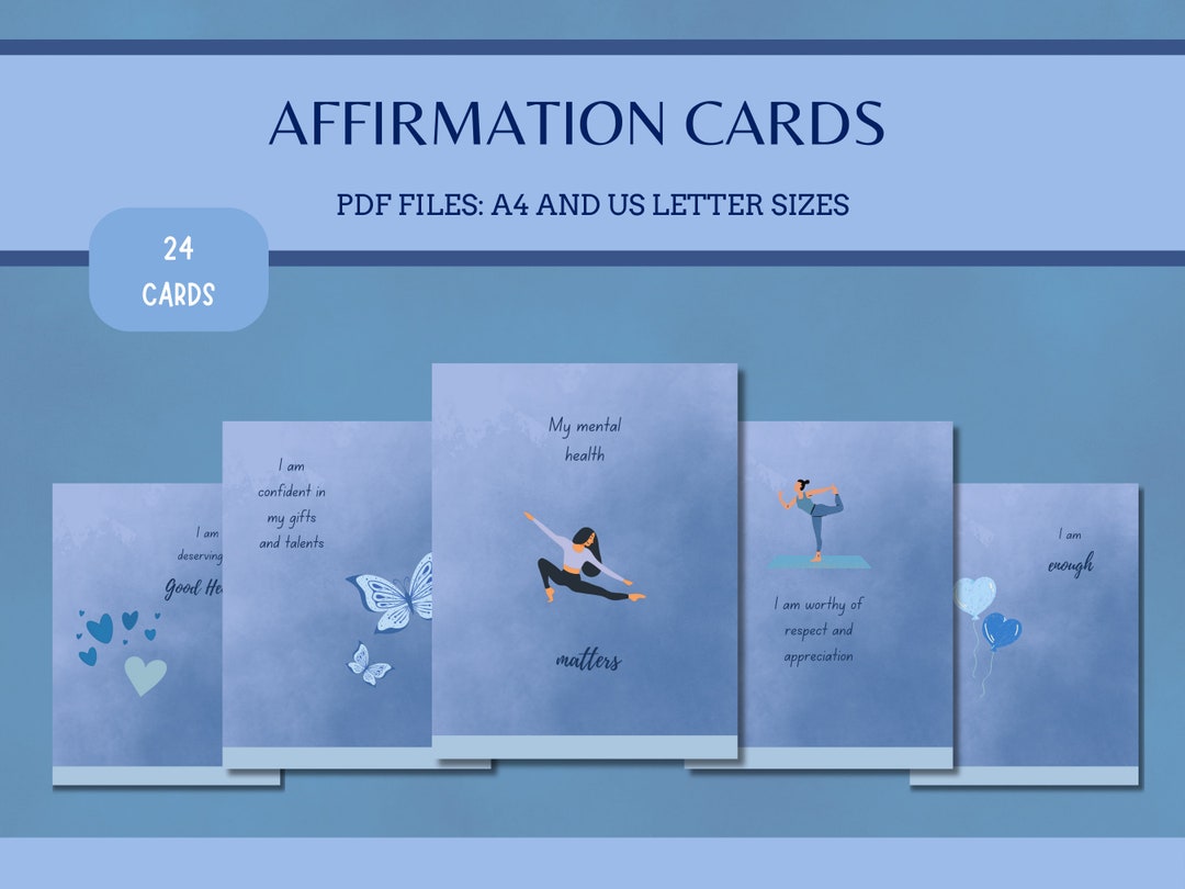 Affirmation Cards Download, Positive Affirmations Printable, Printable ...