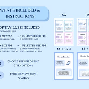 ADHD Coping Cards, ADHD Therapy Resources, ADHD Visual Aids, Dealing ...