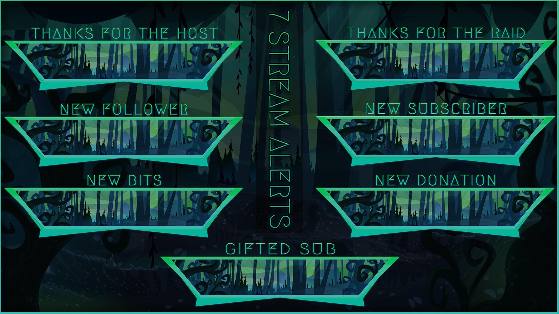 Mystic Twilight Twitch Overlay Package: Ethereal Stream Graphics ...
