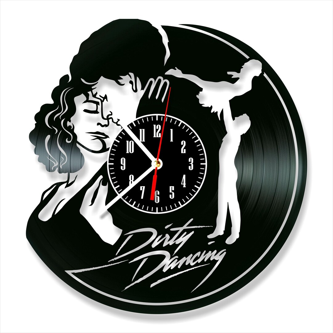 Dancing Wall Clock 12" Made Out of Vintage Vinyl Record, Dance Wall ...