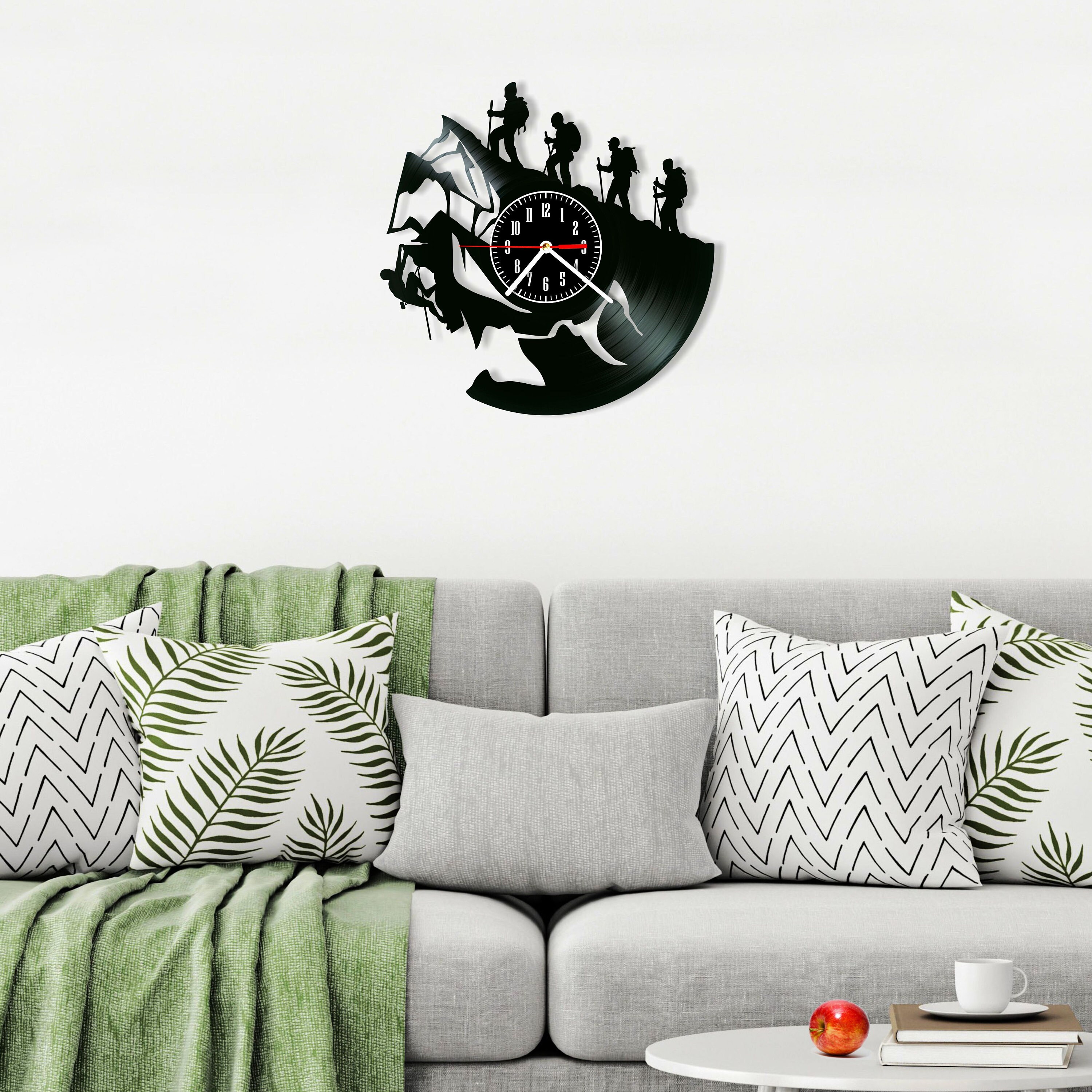 Climbing Wall Clock 12 Made Out of Vintage Vinyl Record, Climbing Wall ...