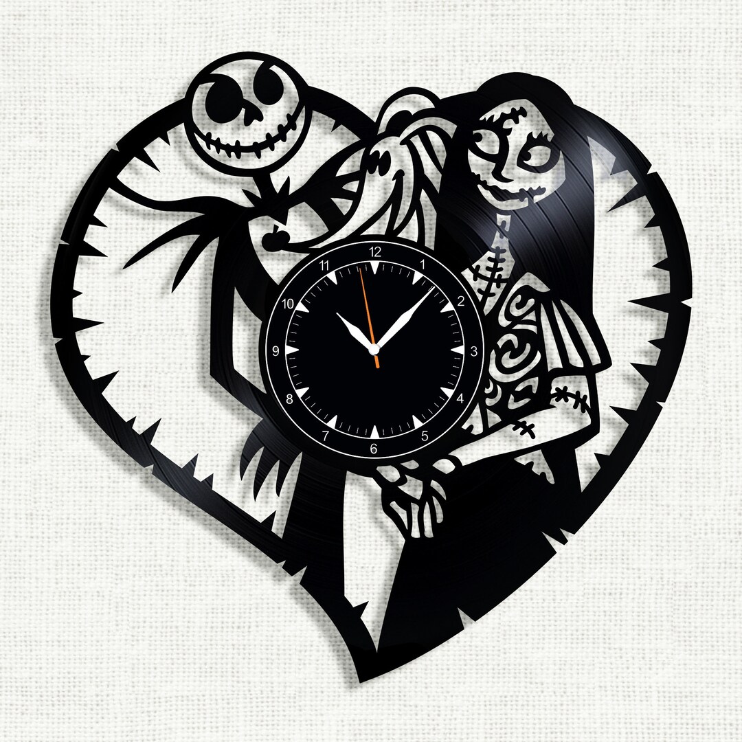 Nightmare Before Christmas Vinyl Record Clock: Modern Home Decor - Etsy