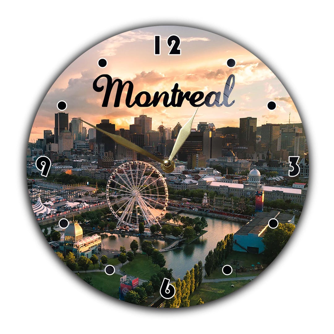 Montreal Vinyl Record Wall Clock: Modern Home Decor Gift - Etsy