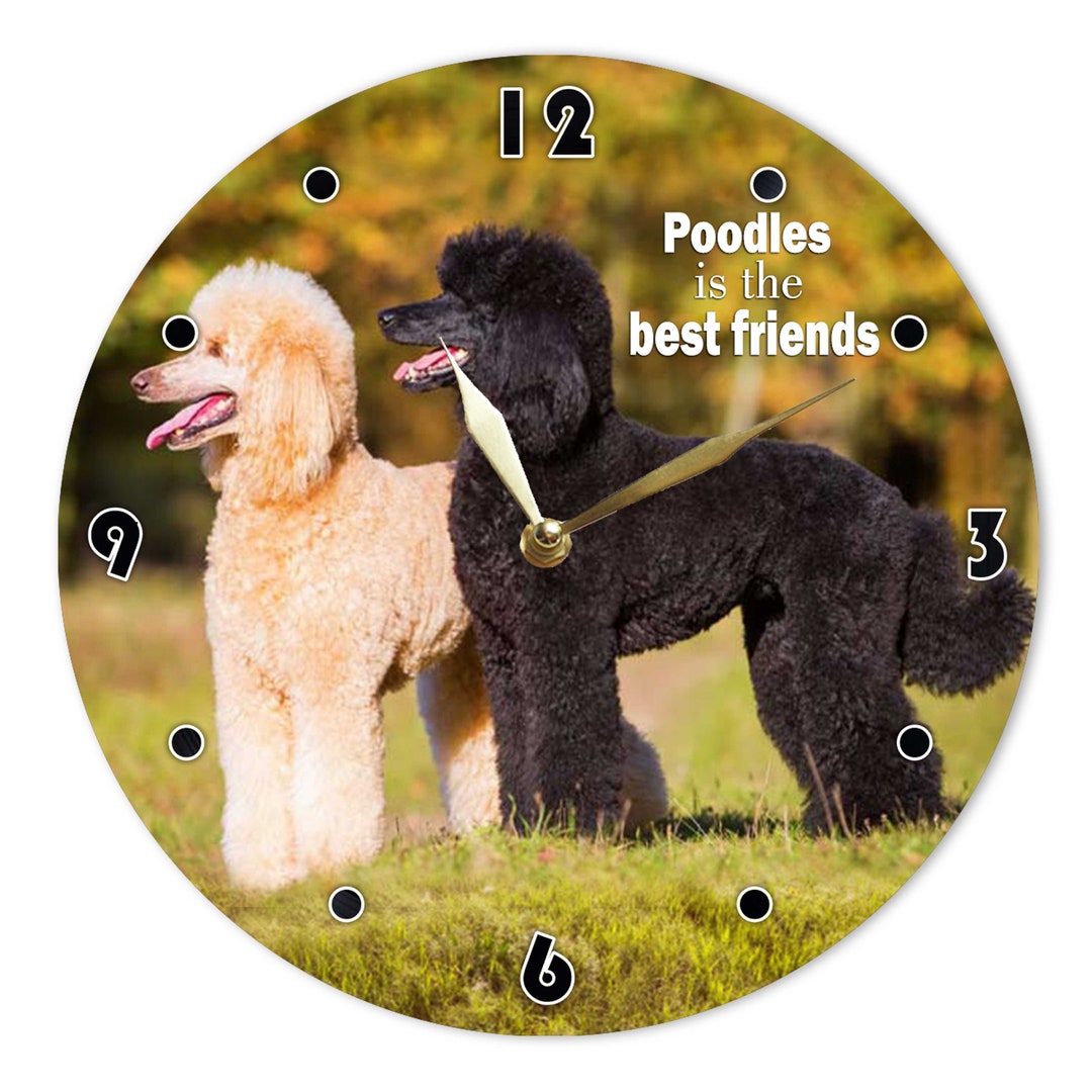 Poodle Vinyl Record Wall Clock: Modern Home Decor (12 Inch) - Etsy