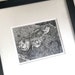 Fish Skeleton Drawing, Framed Stipple Ink Drawing, Framed Original Art ...