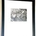 Fish Skeleton Drawing, Framed Stipple Ink Drawing, Framed Original Art ...