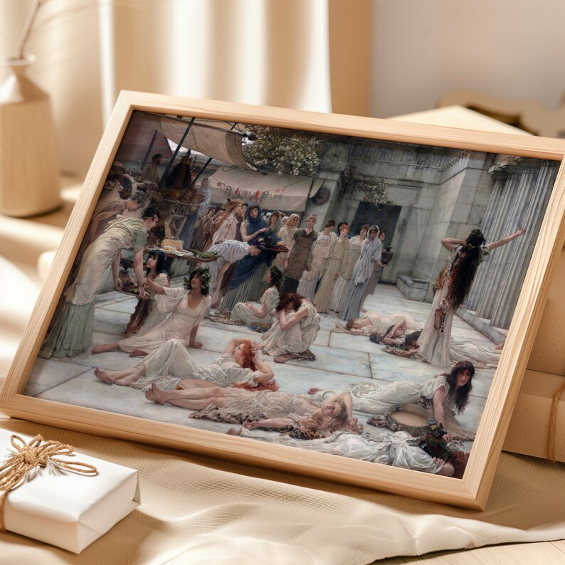 Lawrence Alma-tadema : Women of Amphissa 1887 Romanticism Genre ...