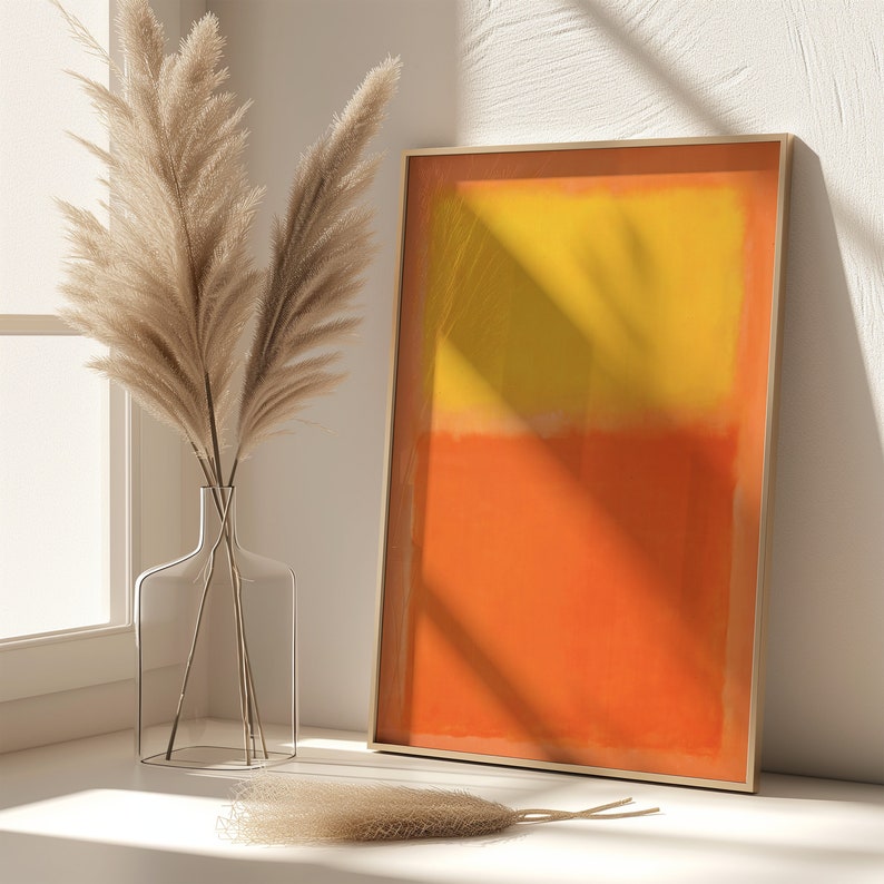 Mark Rothko : Orange and Yellow 1956 Abstract Expressionism Giclee Wall ...