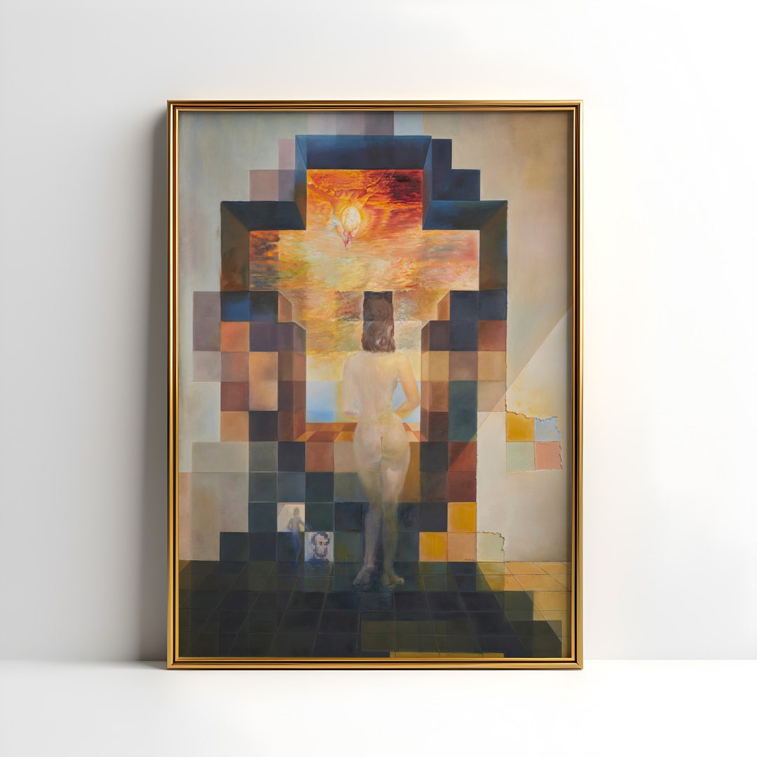 Salvador Dali : Gala Contemplating the Mediterranean Sea Which at ...