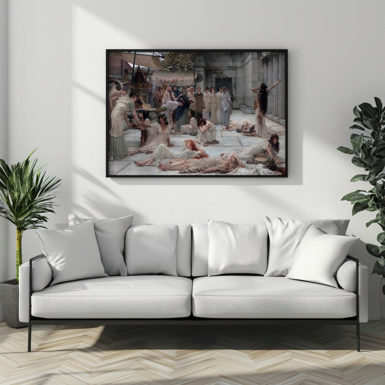 Lawrence Alma-tadema : Women of Amphissa 1887 Romanticism Genre ...