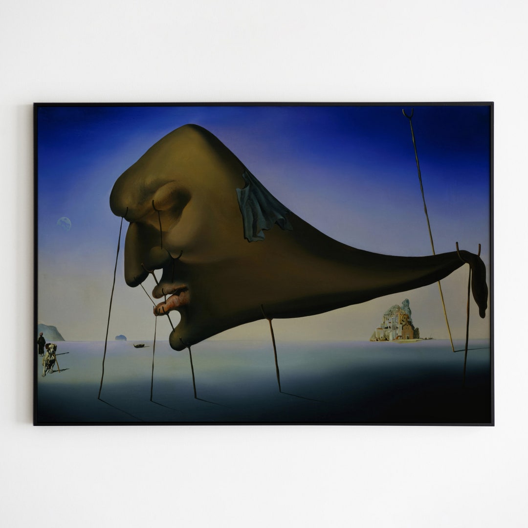 Salvador Dali : Sleep 1937 Surrealism Symbolic Painting Giclee Wall Art ...