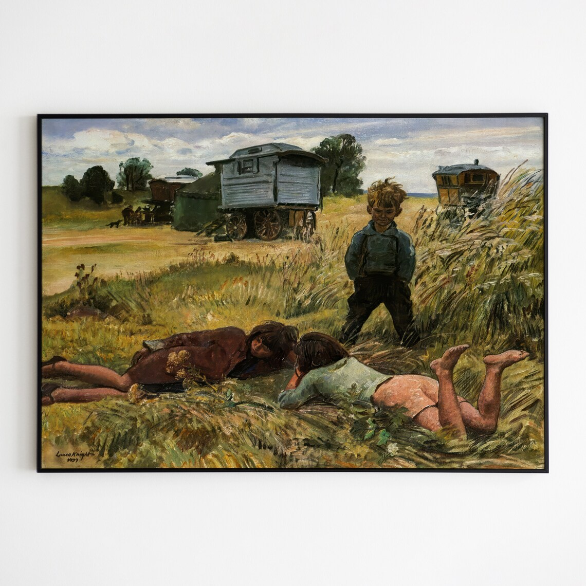 Laura Knight : Young Gypsies 1937 Impressionism Genre Painting Giclee ...
