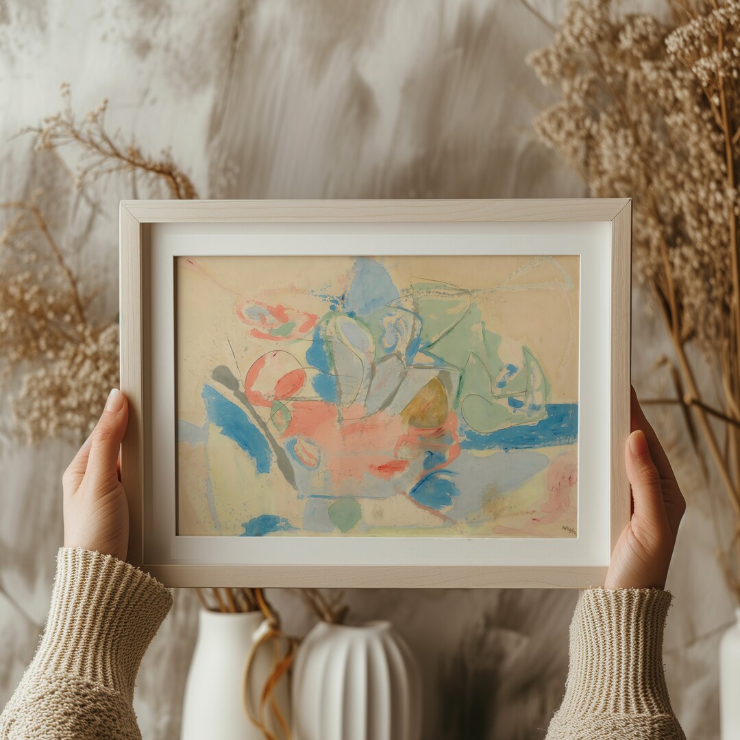 Helen Frankenthaler : Mountains and Sea 1952 Abstract Expressionism ...