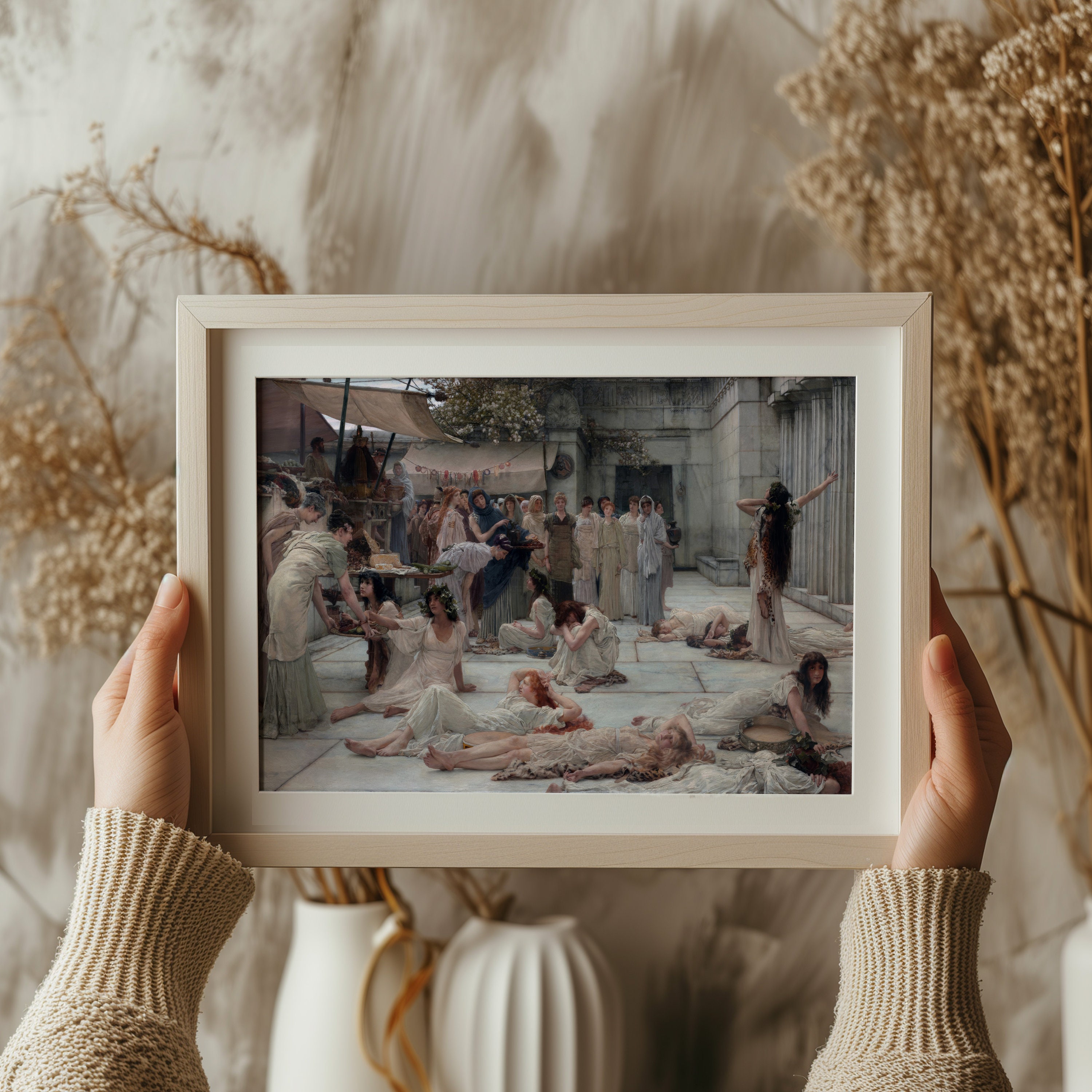 Lawrence Alma-tadema : Women of Amphissa 1887 Romanticism Genre ...