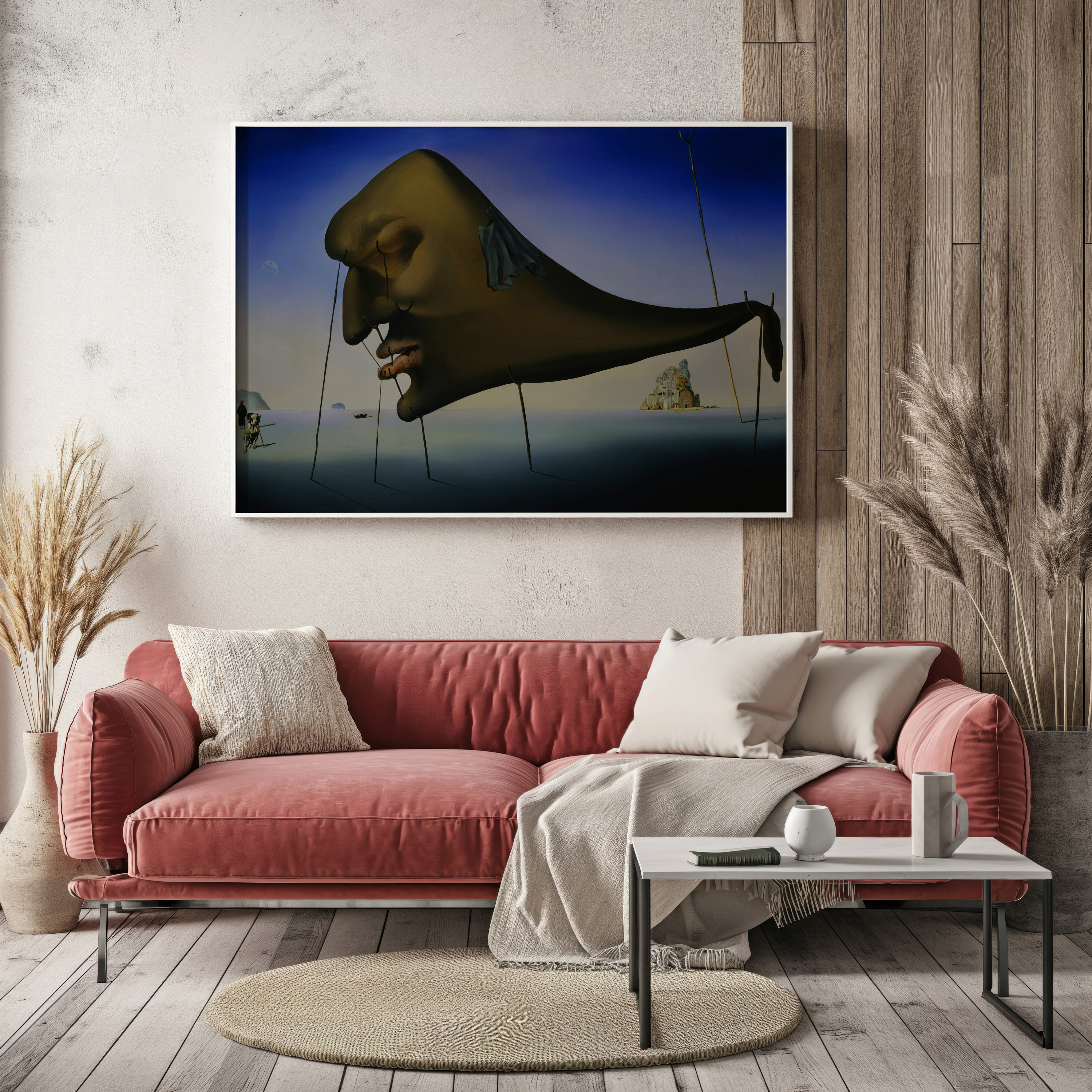 Salvador Dali : Sleep 1937 Surrealism Symbolic Painting Giclee Wall Art ...