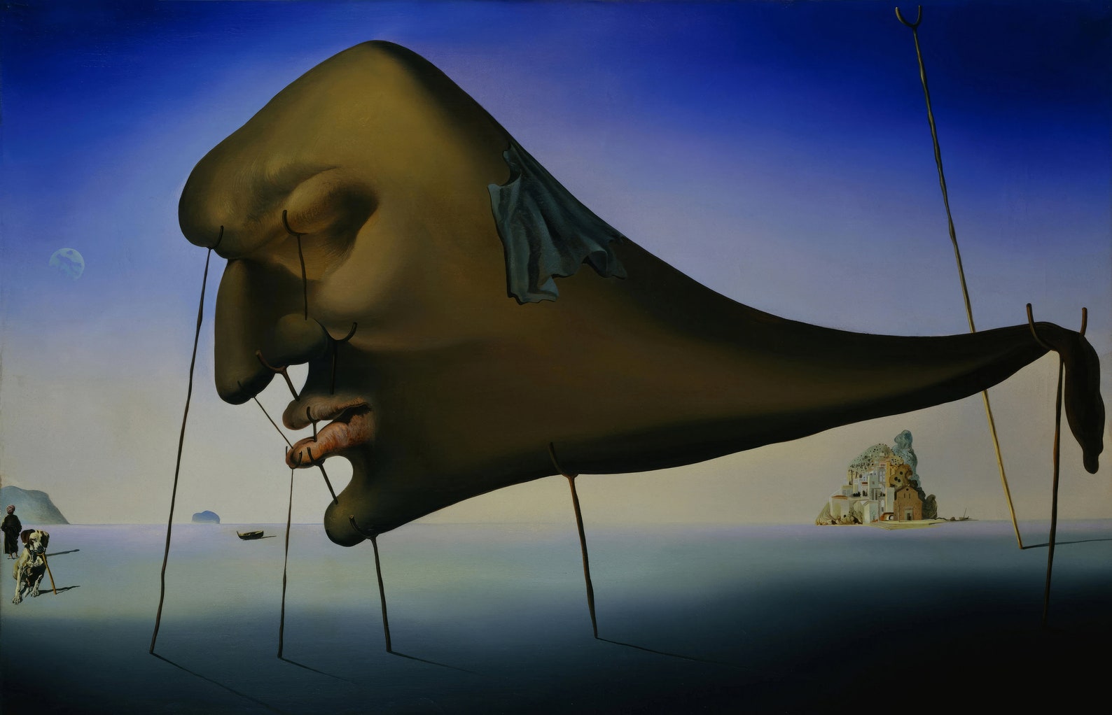 Salvador Dali : Sleep 1937 Surrealism Symbolic Painting Giclee Wall Art ...