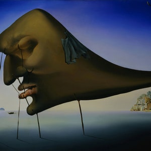 Salvador Dali : Sleep 1937 Surrealism Symbolic Painting Giclee Wall Art ...