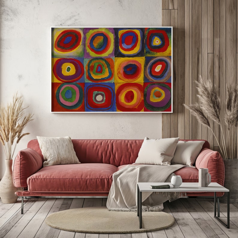 Wassily Kandinsky : Color Study Squares With Concentric Circles 1913 ...