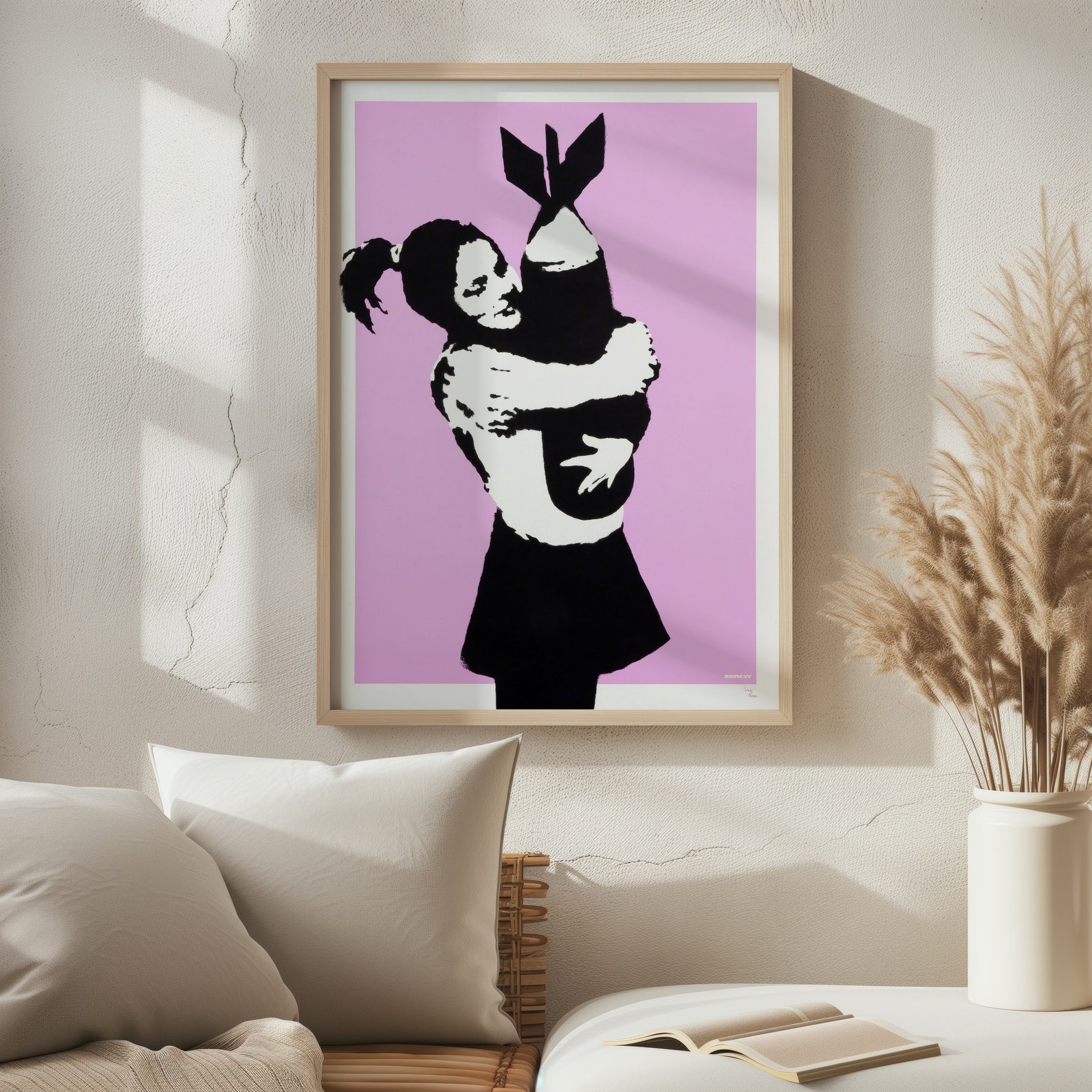 Banksy : Bomb Love 2004 Graffiti Art Street Art Wall Art Print Home ...