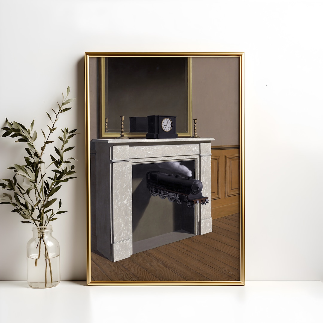 Rene Magritte : Time Transfixed 1938 Surrealism Symbolic Painting ...