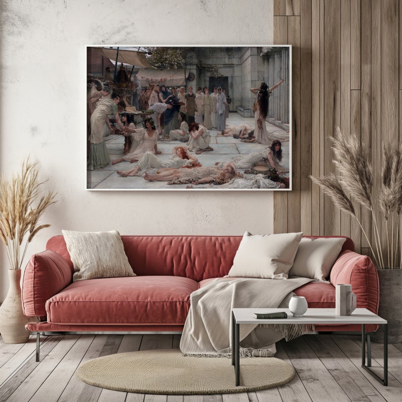 Lawrence Alma-tadema : Women of Amphissa 1887 Romanticism Genre ...
