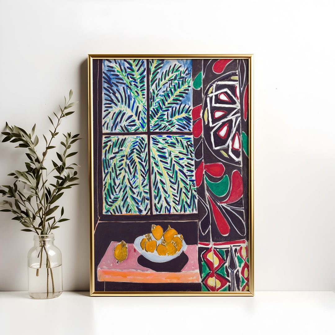 Henri Matisse : Interior With Egyptian Curtain 1948 Expressionism ...