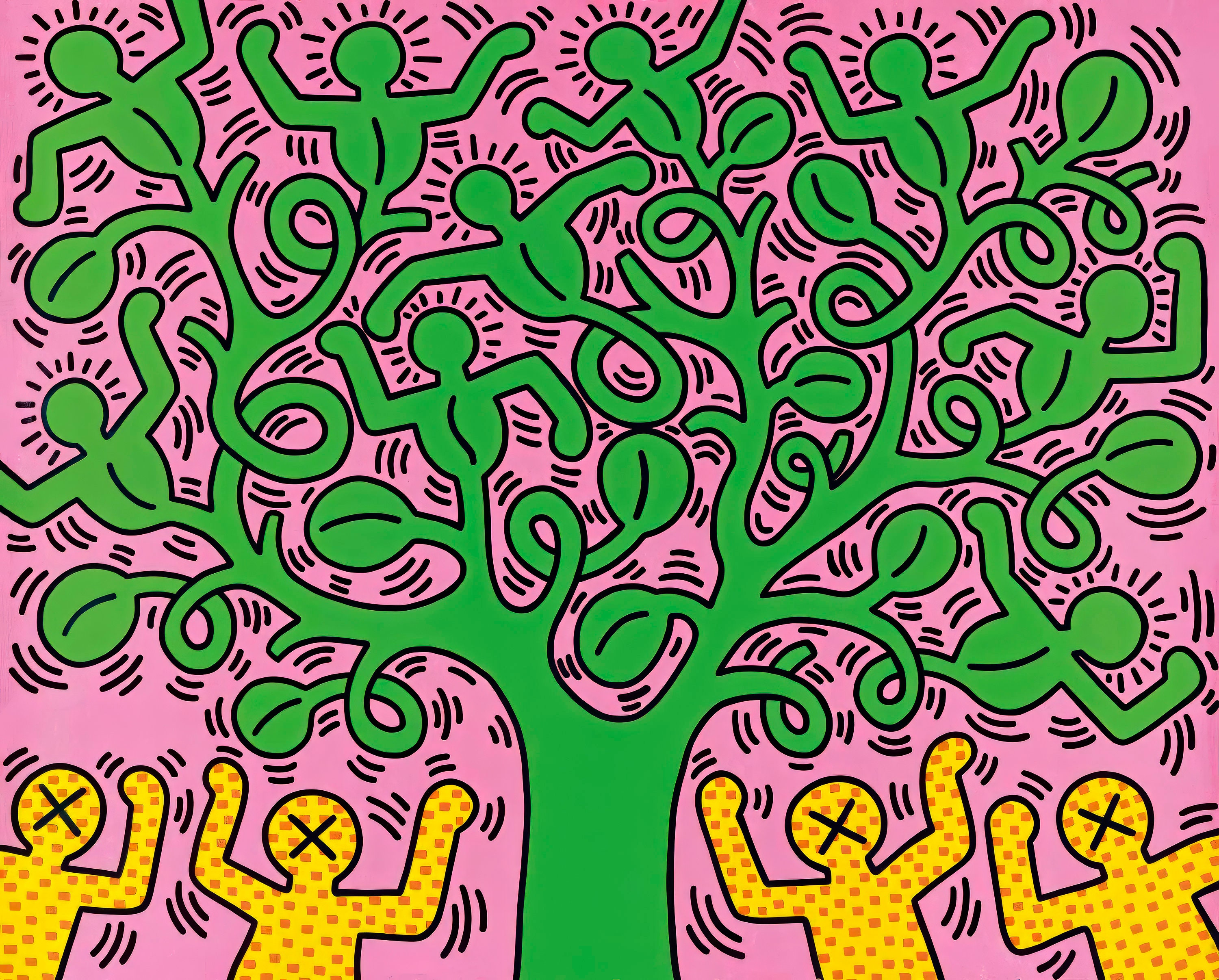 Keith Haring : Tree of Life 1985 Neo-expressionism Pop Art Giclee Wall ...