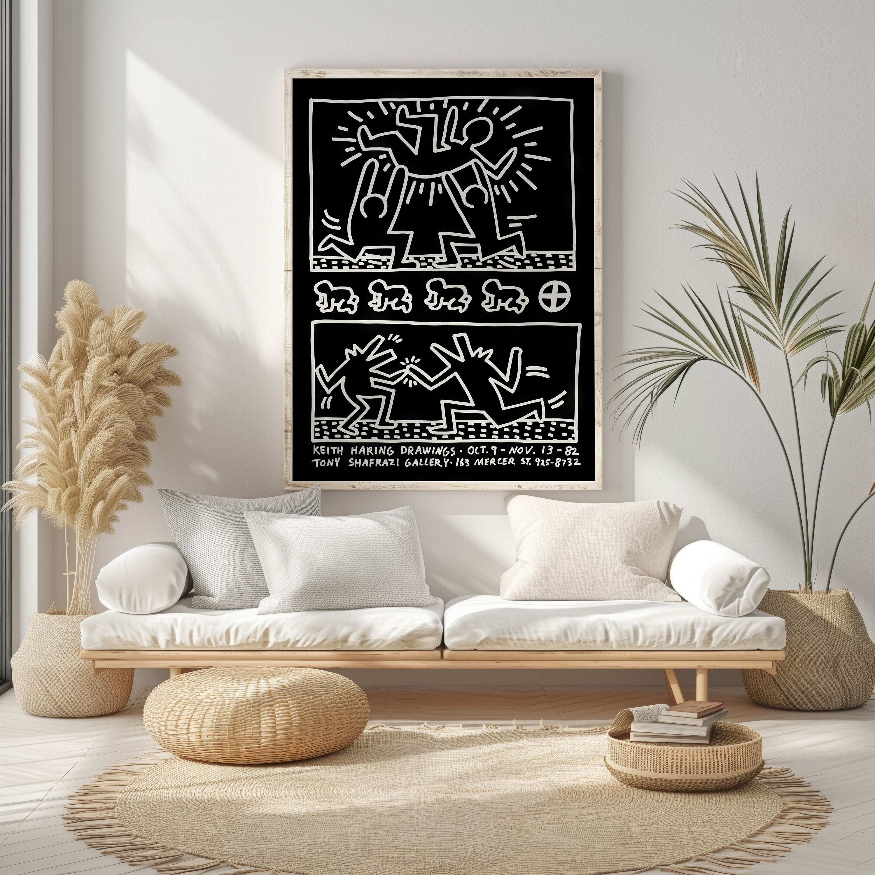 Keith Haring Drawings 1982 Poster Art Print Giclee Wall Art Print Home ...