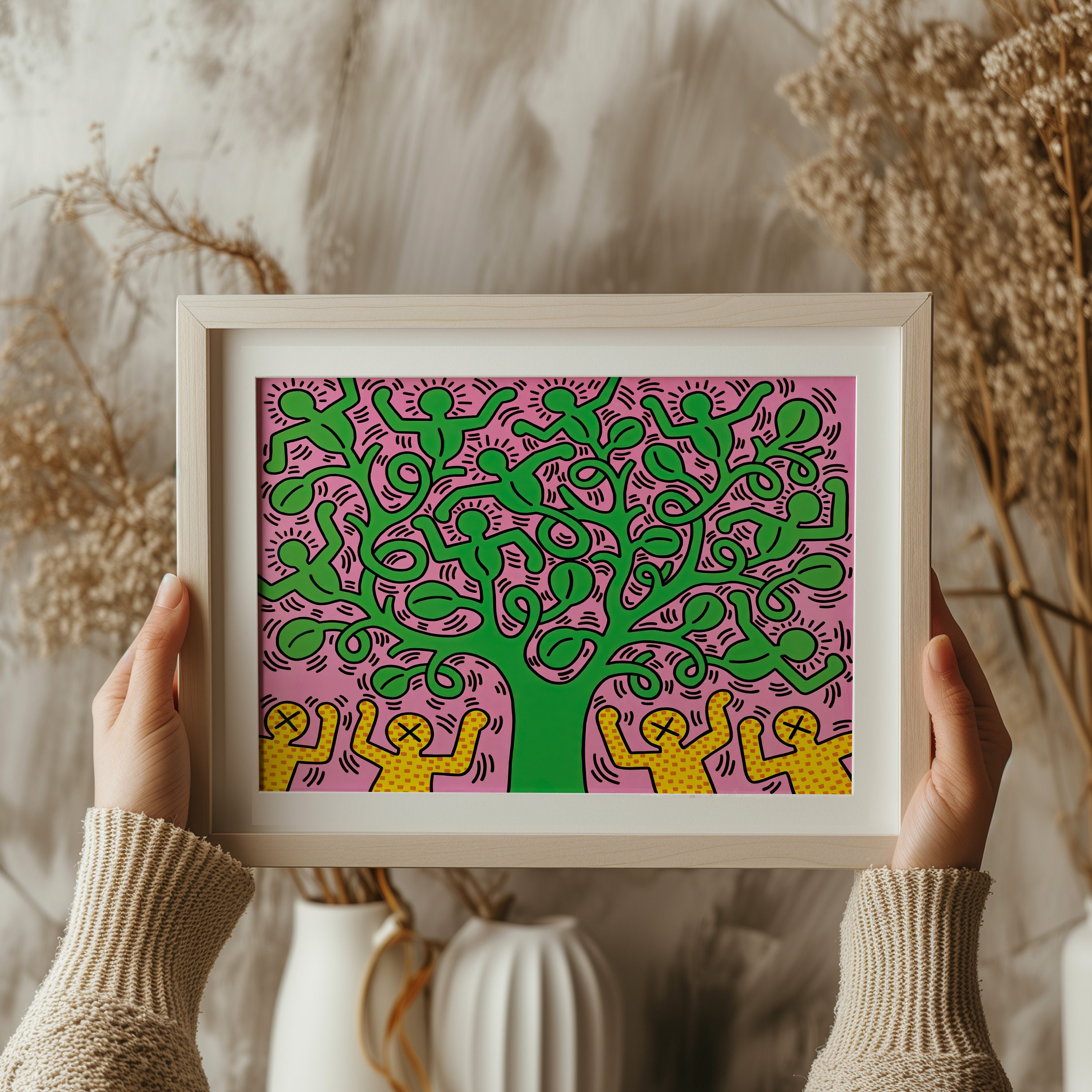 Keith Haring : Tree of Life 1985 Neo-expressionism Pop Art Giclee Wall ...