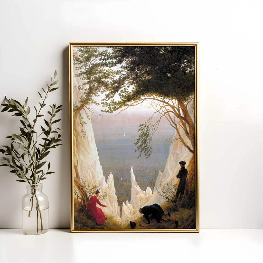 Caspar David Friedrich : Chalk Cliffs on Rugen 1818 Romanticism ...