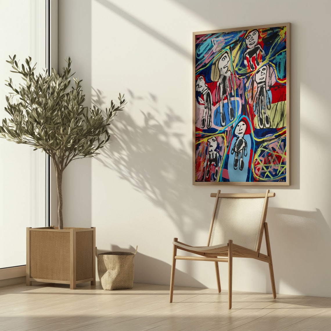 Jean Dubuffet : Zône Habitée 1980 Art Brut Figurative Giclee Wall Art ...