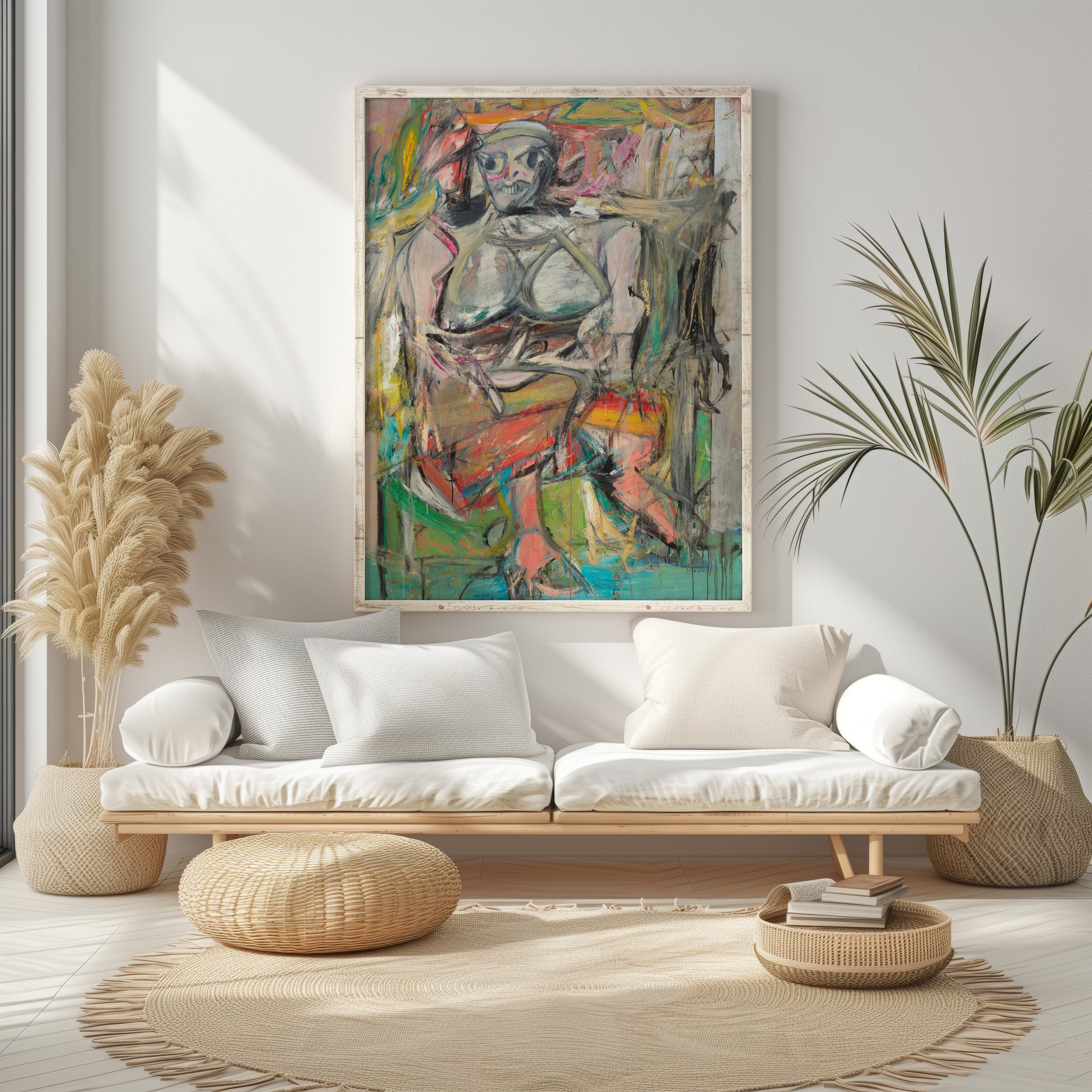 Willem De Kooning : Woman I 1950-52 Abstract Expressionism Giclee Wall ...