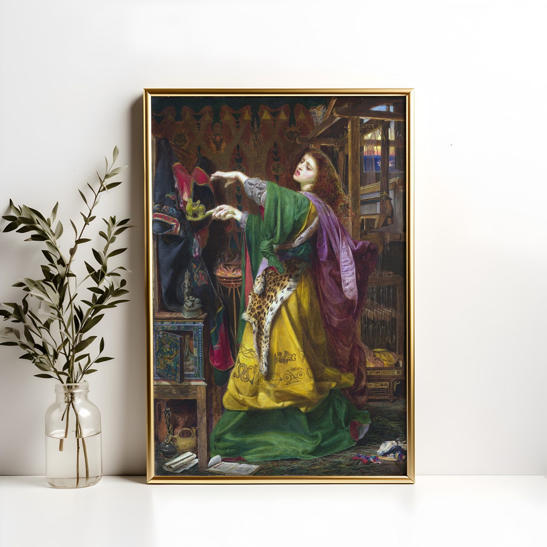 Frederick Sandys : Morgan Le Fay 1863-64 Romanticism Literary Painting ...