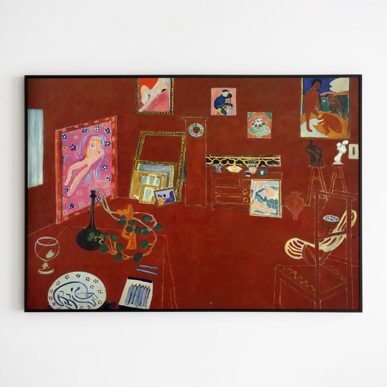 Henri Matisse : the Red Studio l'atelier Rouge 1911 Expressionism ...