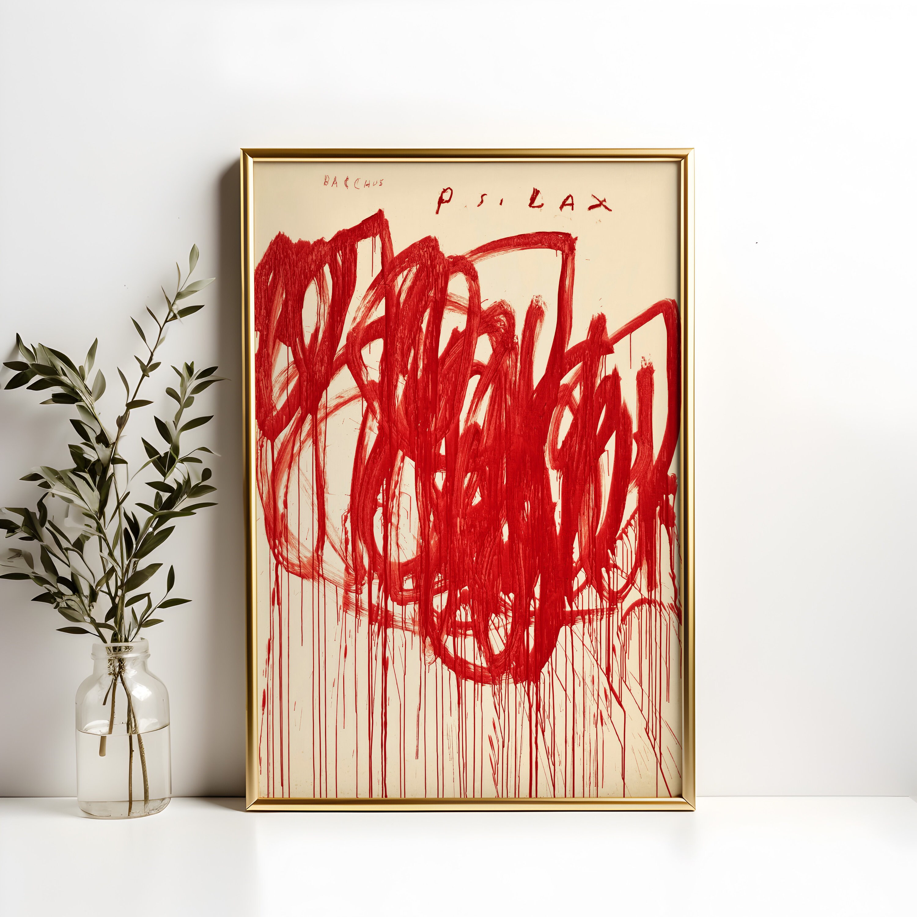 Cy Twombly : Untitled bacchus 1st Version II 2004 Abstract ...