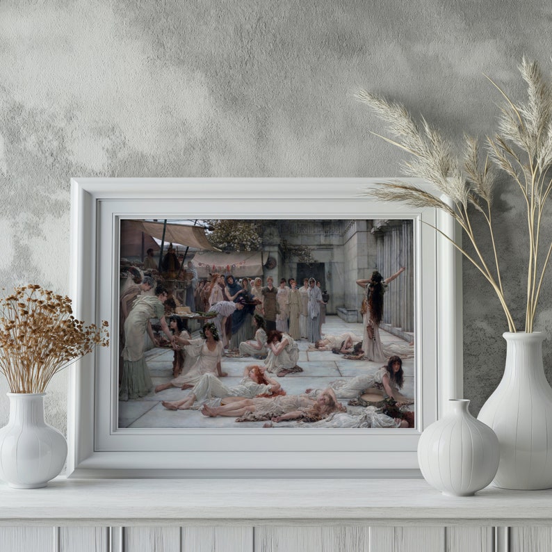 Lawrence Alma-tadema : Women of Amphissa 1887 Romanticism Genre ...