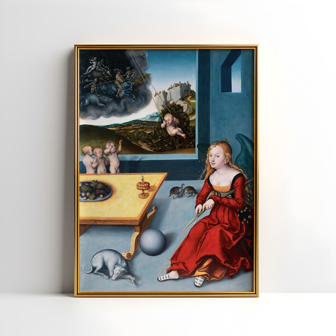 Lucas Cranach the Elder : Melancholy or Melancholia colmar 1535 Northern Renaissance Allegorical ...