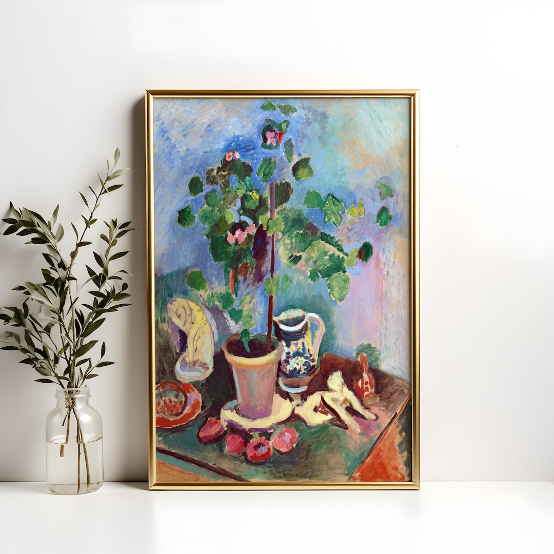 Henri Matisse : Still Life With Geranium 1906 Expressionism Still Life ...