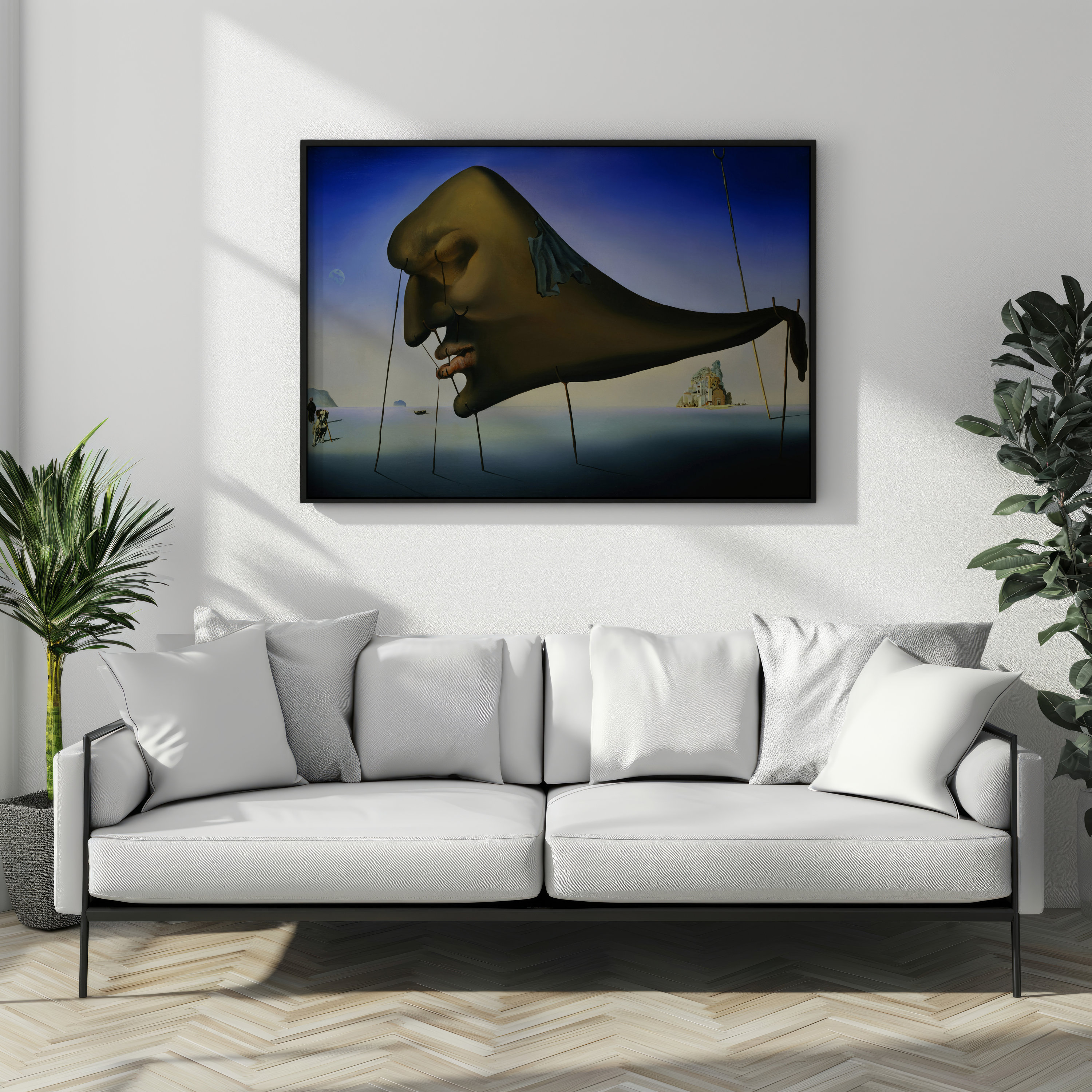 Salvador Dali : Sleep 1937 Surrealism Symbolic Painting Giclee Wall Art ...