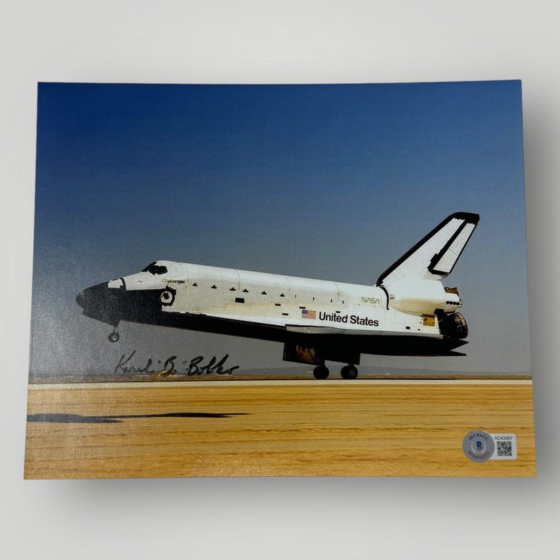 Karol Bobko Autograph: NASA Space Shuttle Challenger STS-6 Mission 8x10 ...