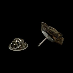 RARE Original Meteorite Sahara Desert Fusion Crust Pin Apollo NASA ...