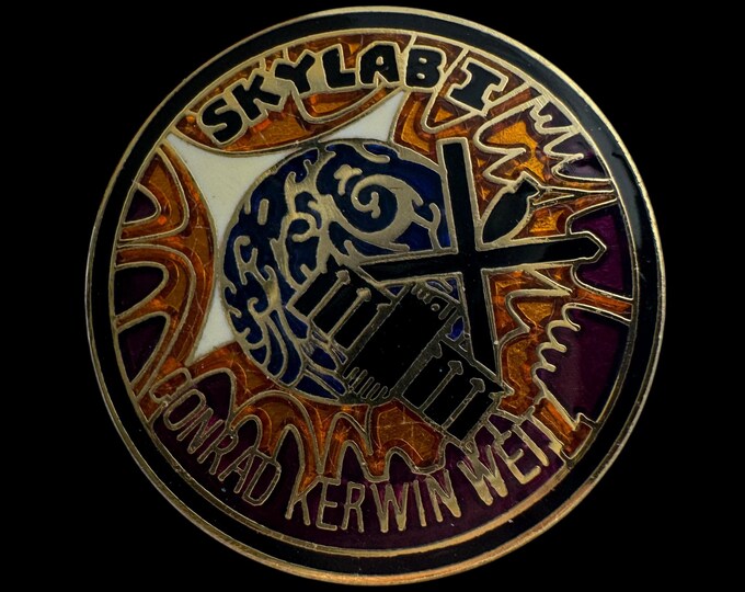 Original NASA Skylab Vintage Mission Pin "america's First Space Station" Astronaut U.S. Space ...