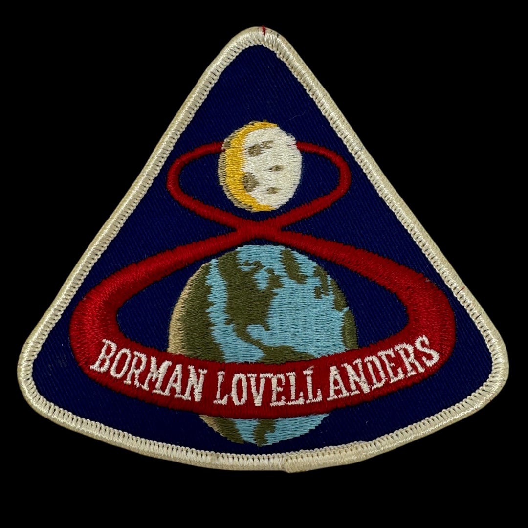Rare 1968 Apollo 8 NASA Mission Patch: Space Exploration History (C.O.A ...
