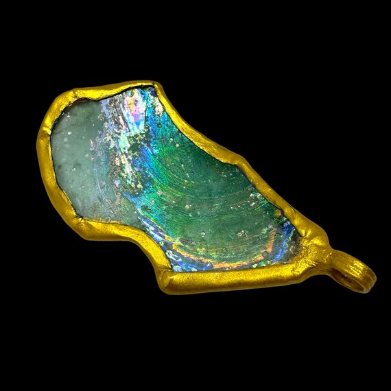 RARE! Original Ancient Roman Empire Glass Necklace Pe… - Gem