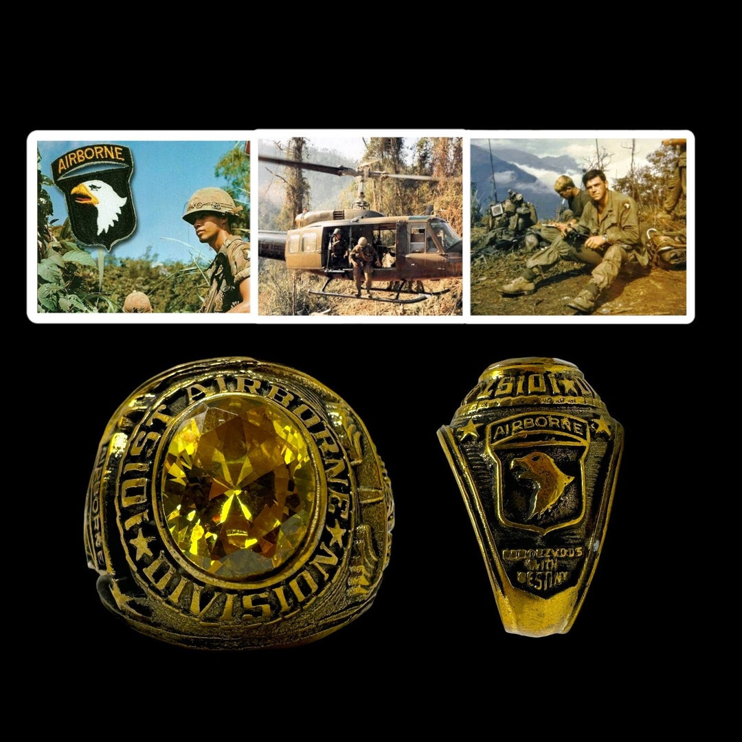 RARE Original 101st Airborne 10K Solid Gold 1960's U.S. Army Soldier ...