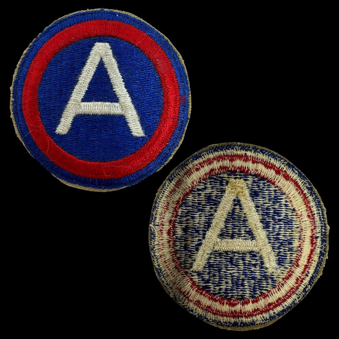 WWII Patton's Third Army Patch: 1944-45 ETO Uniform Insignia (C.O.A ...