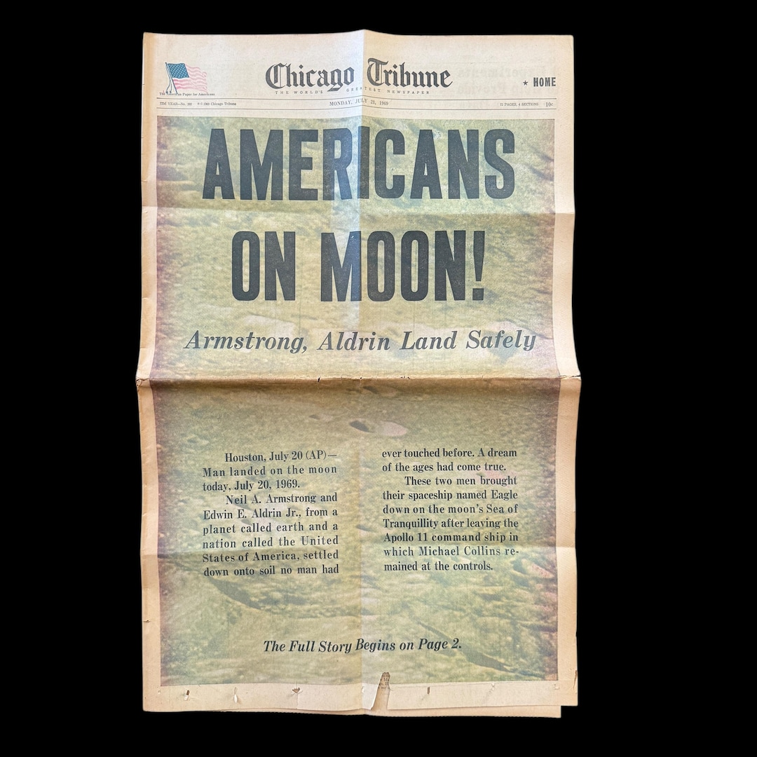 RARE! Original 1969 Apollo 11 Neil Armstrong Buzz Aldrin Lunar Moon ...