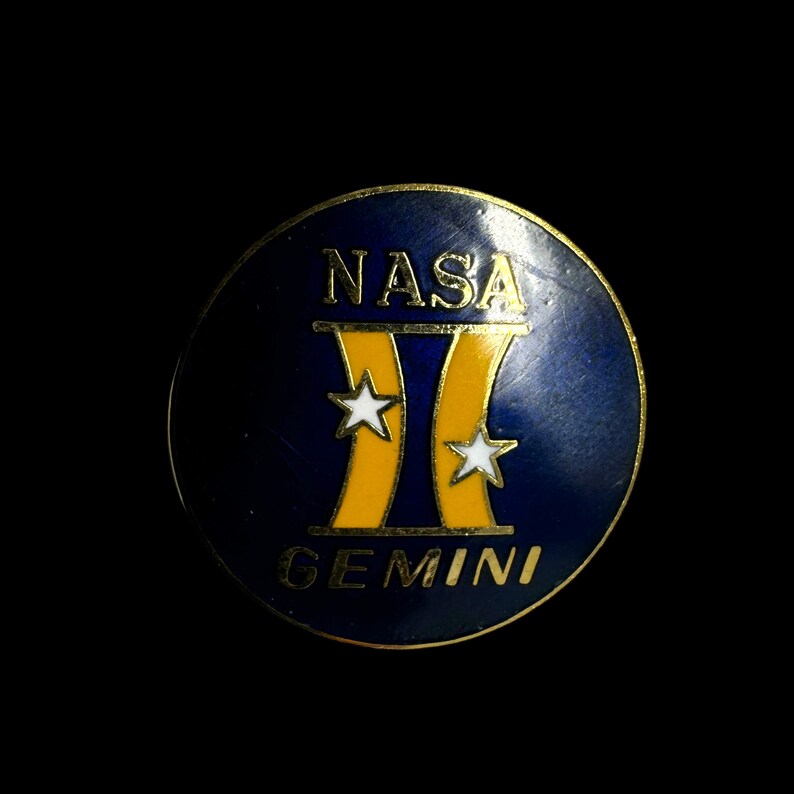 RARE! Original Gemini Program Mission Pin Vintage 1961-1966 Vintage ...